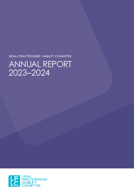 LPLC Annual Report… - Legal Practitioners' Liability Committee