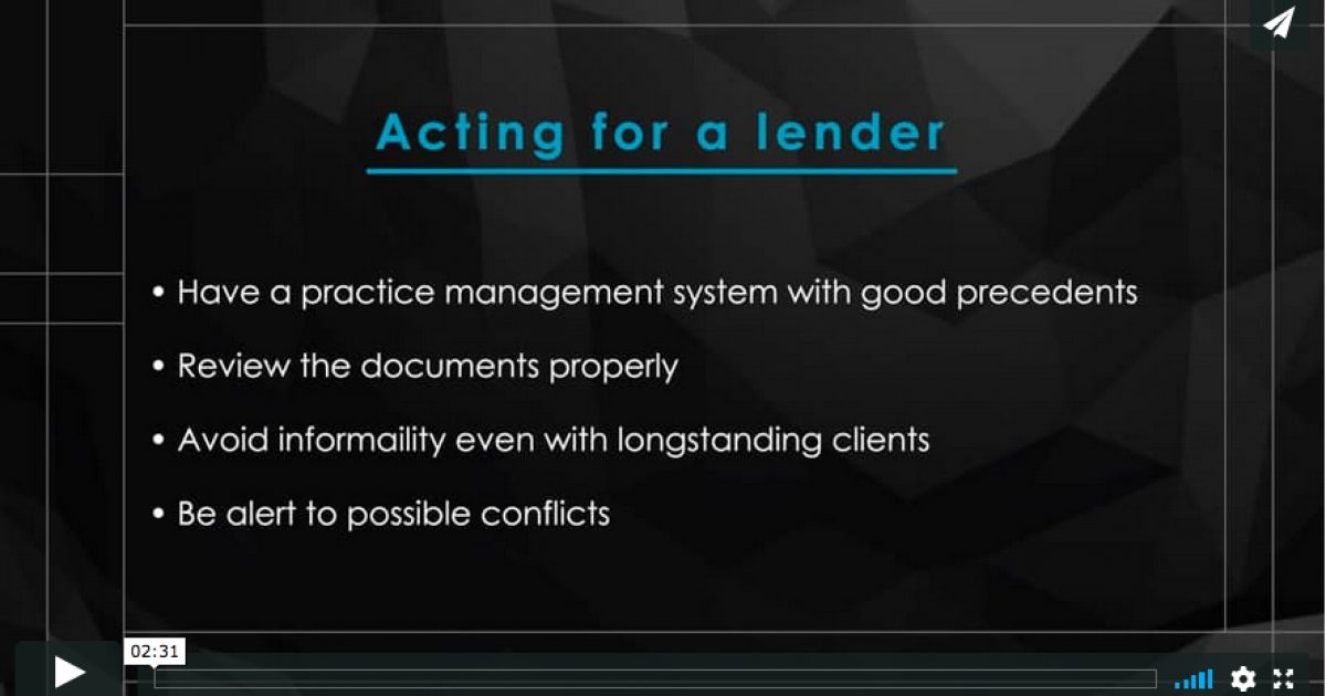 Ensuring adequate security… - Legal Practitioners' Liability Committee Ensuring adequate security… - Legal Practitioners' Liability Committee